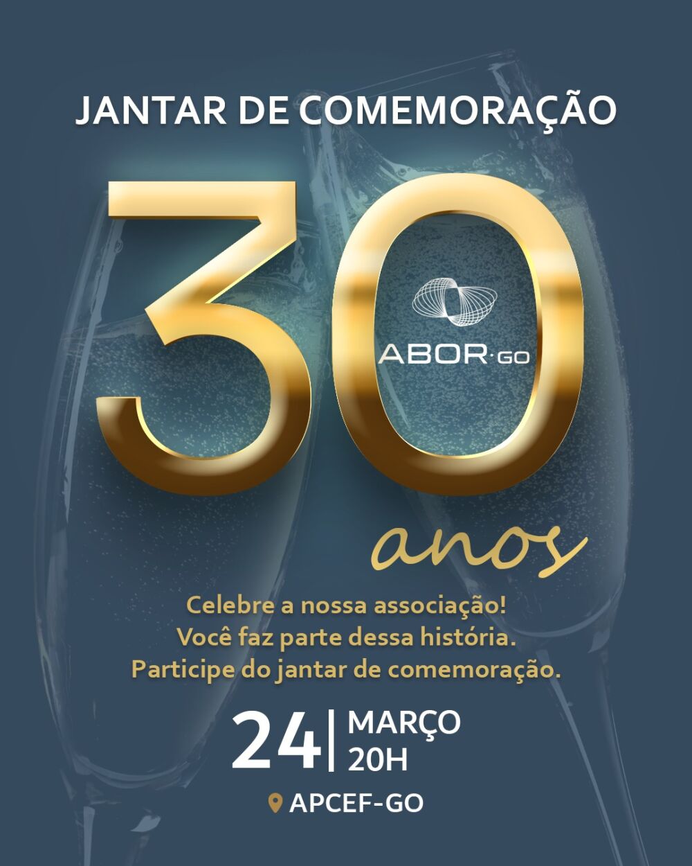 JANTAR DE COMEMORAÇÃO DOS 30 ANOS DA ABOR-GO